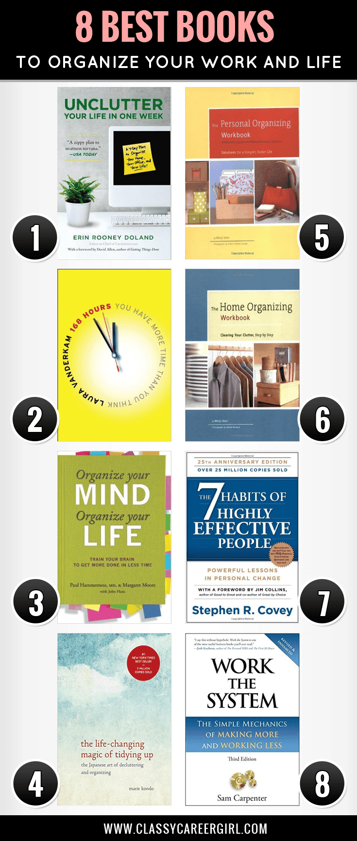 Organize Your Life With These 8 Get Organized Books | Classy Career Girl