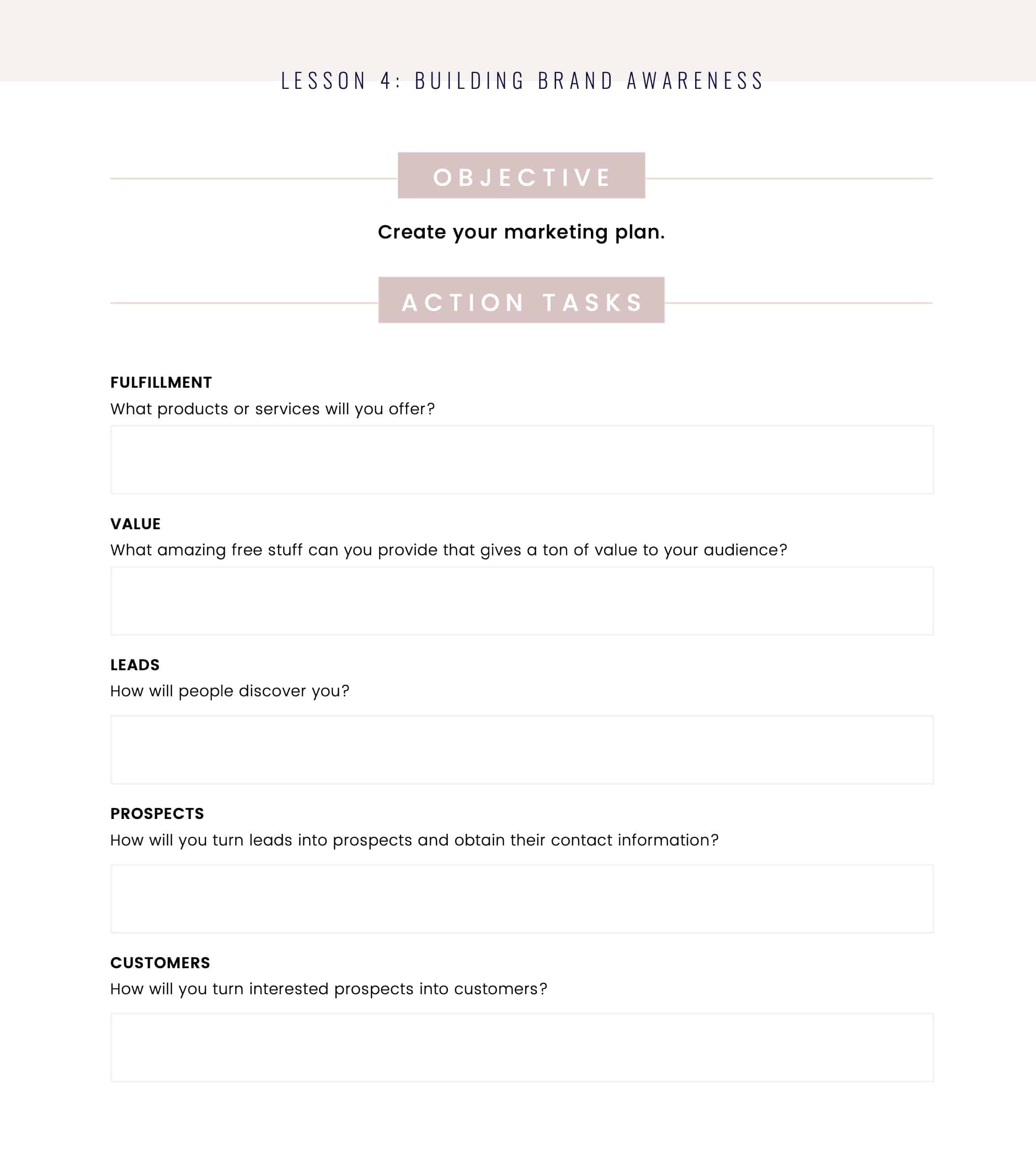 A Marketing Plan Template To Get Consistent Clients | Classy Career Girl