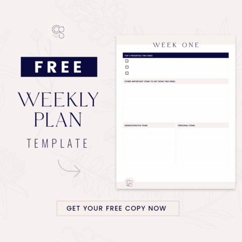 Weekly Plan Template: See How Easily You Can Get Organized